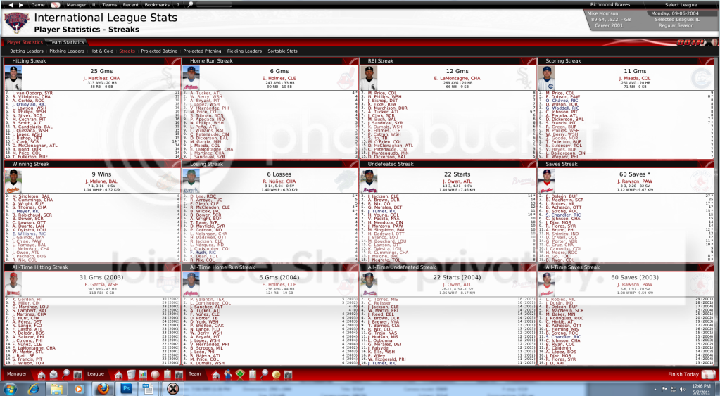 Longest Streaks? - OOTP Developments Forums